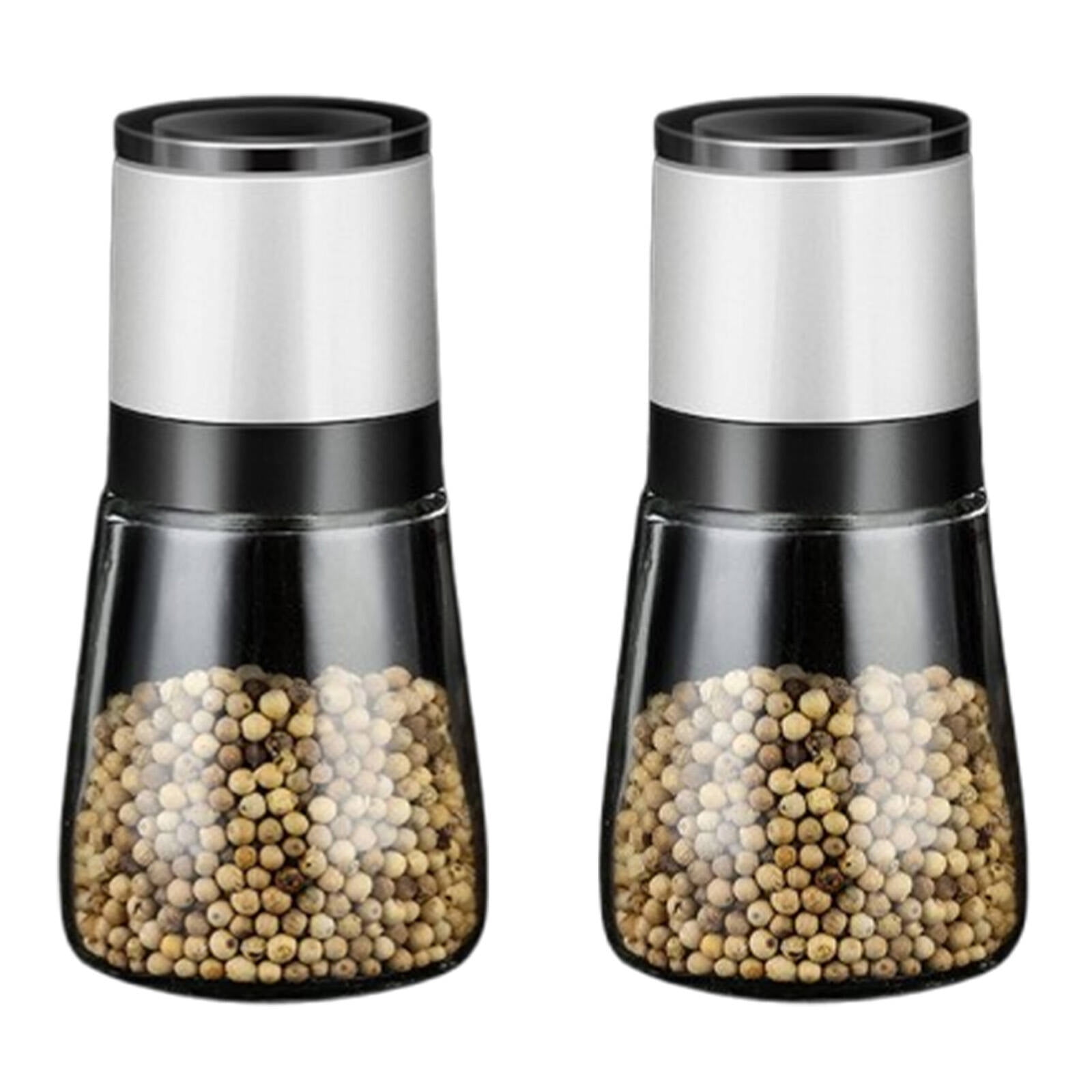 ACDANC 2 Pcs Salt and Pepper Shakers,Thick and Lead-Free Glass Body ...
