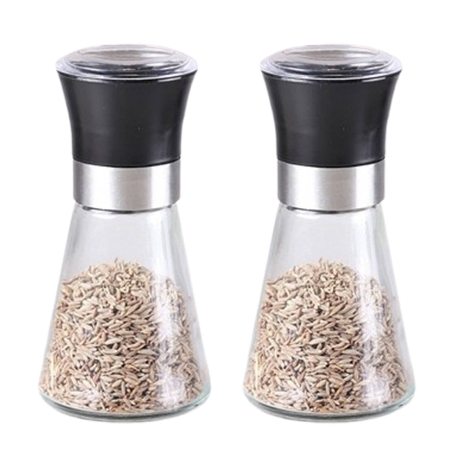 ACDANC 2 Pcs Salt and Pepper Shakers,Thick and Lead-Free Glass Body ...
