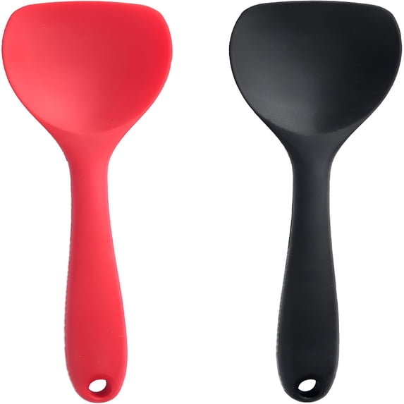 ACDANC 2 Pcs Silicone Spatula Spoon Set,Heat Resistant Spoonula ...