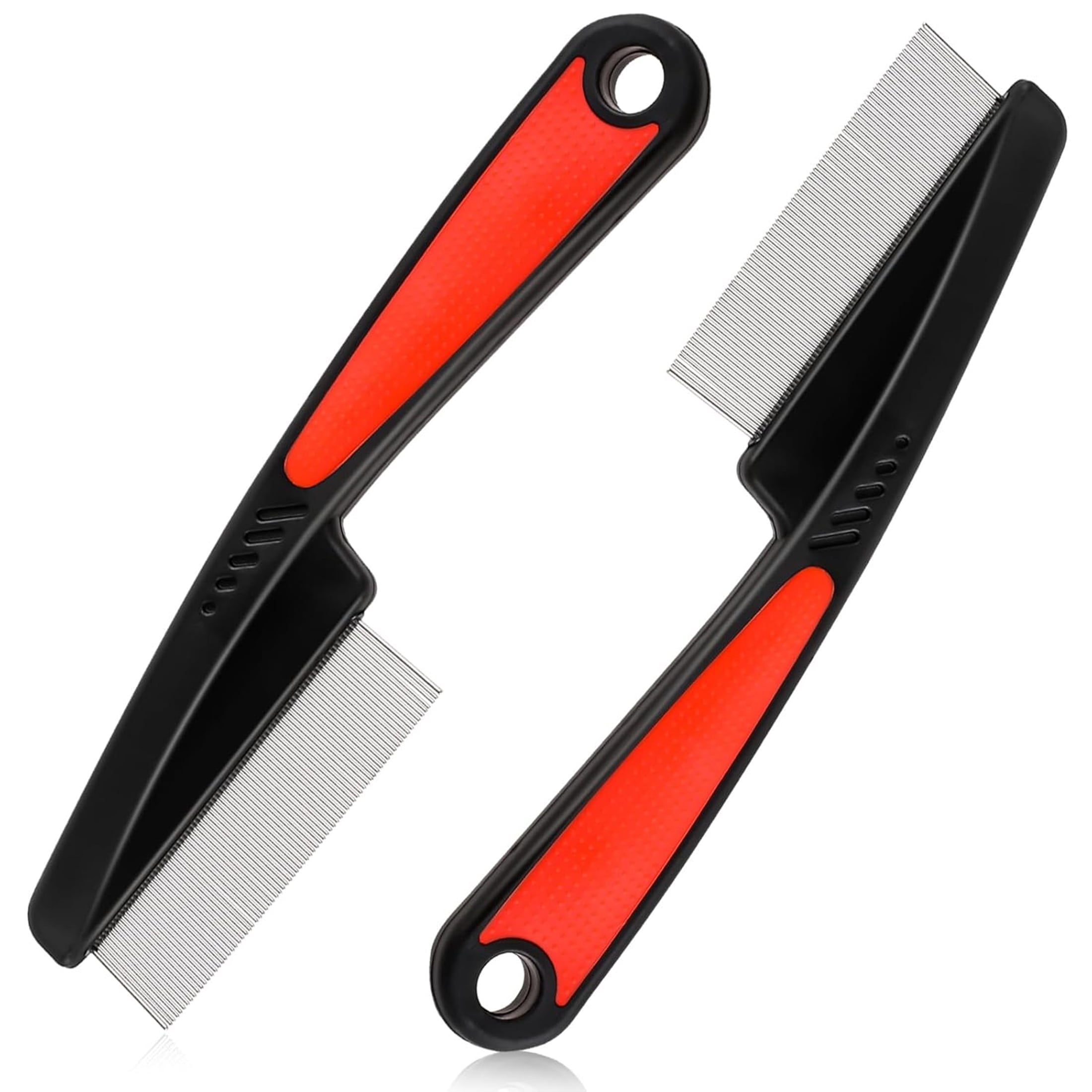 ACDANC 2 Pcs Stainless Steel Fine Tooth Dandruff Removal High Strength ...