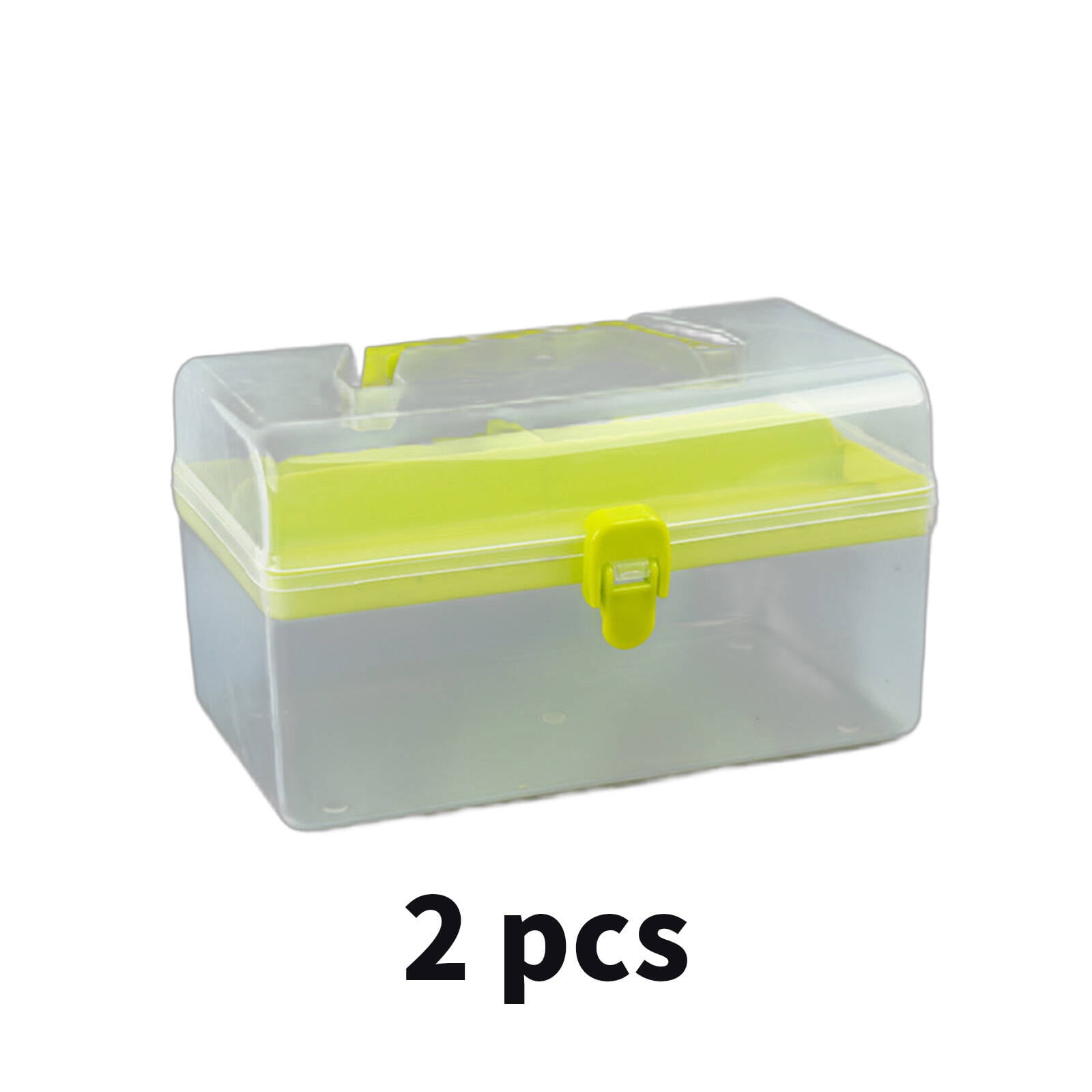 ACDANC 2 Pcs Storage Totes,Transparent Plastic Storage Containers with ...