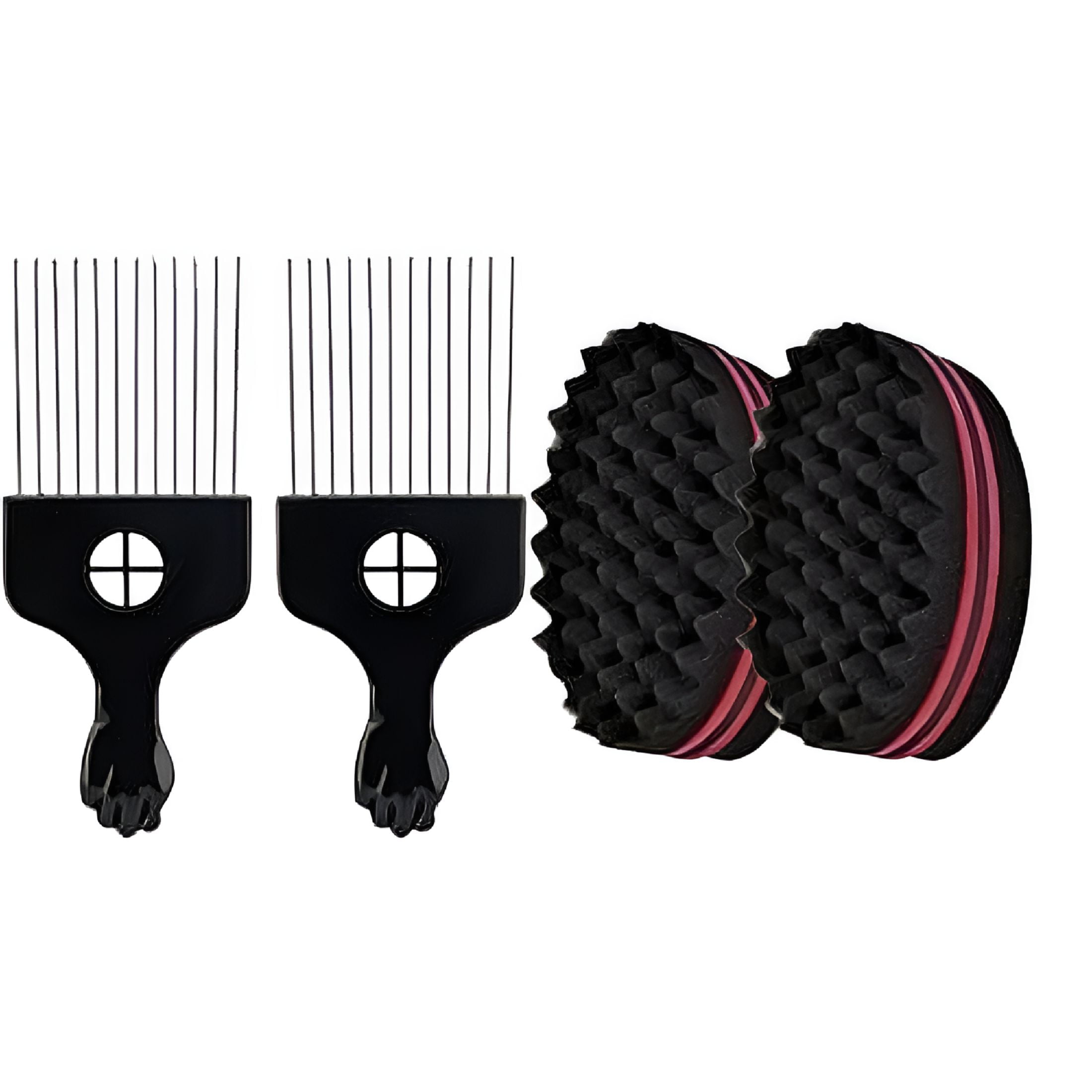 ACDANC 2 Style Sponge & 2 Hair Pick (Pack) Afro Comb, Hair Pick and ...