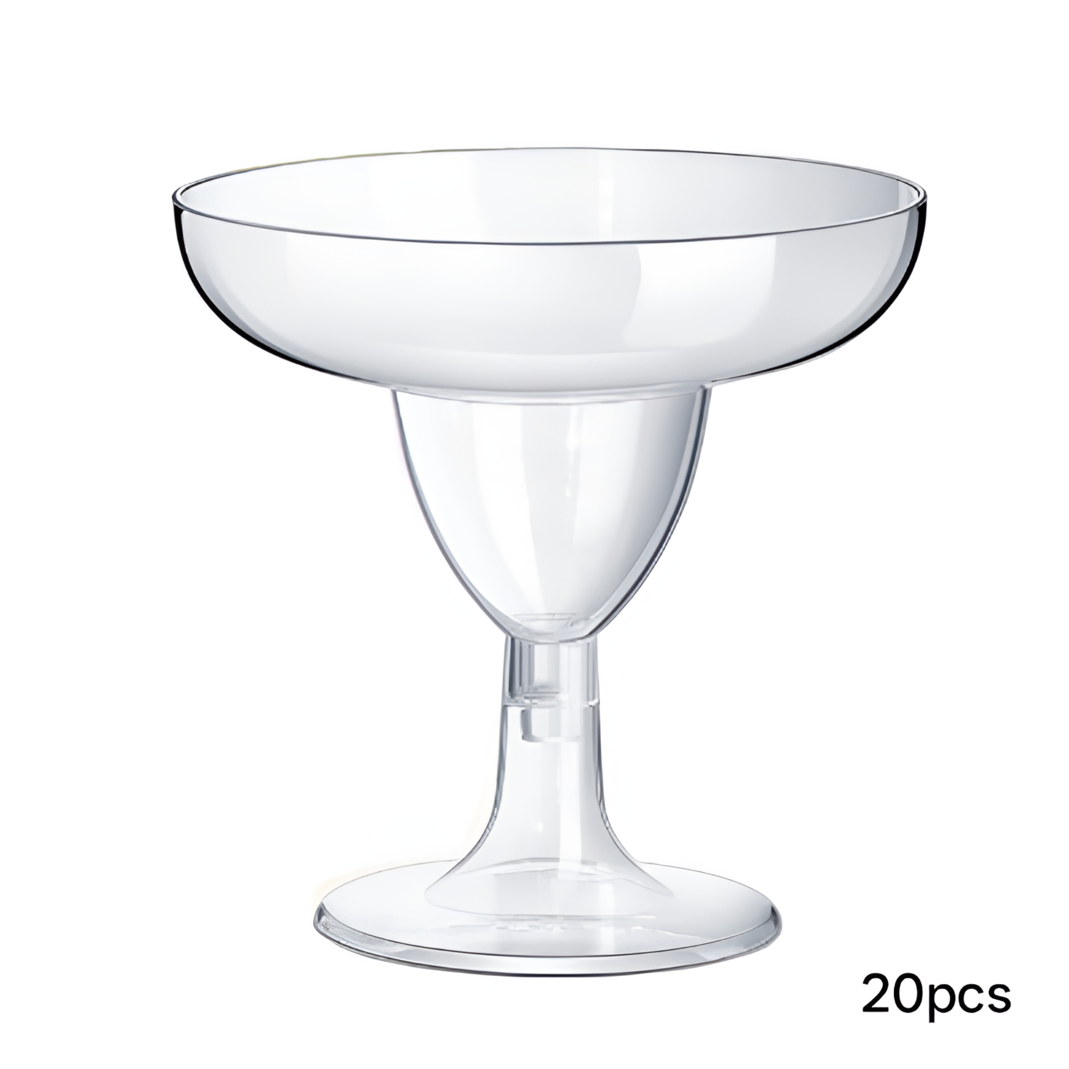 ACDANC 20 Pack Plastic Champagne Coupe, 5 Oz Champagne Glasses Cocktail ...