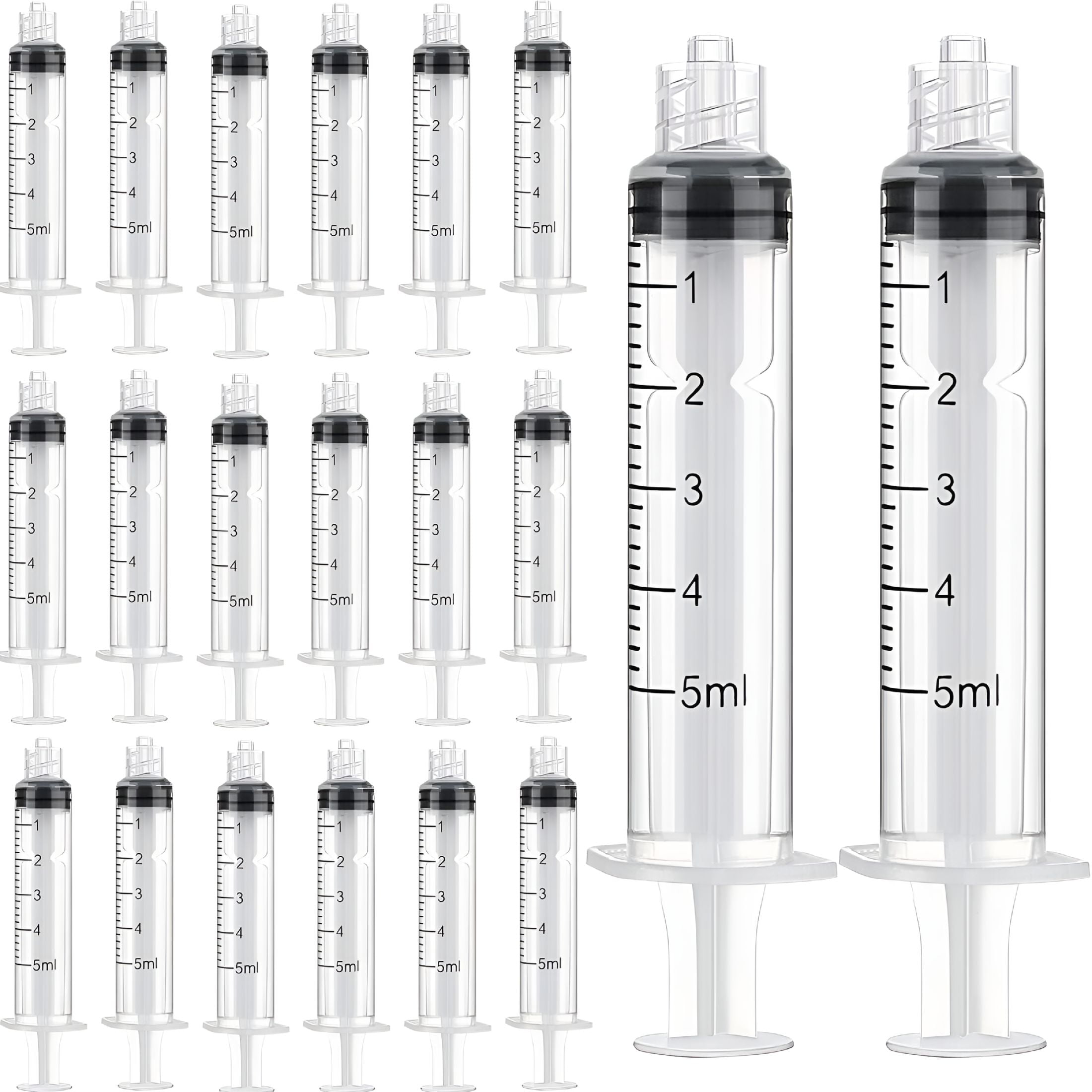 ACDANC 20 Pack Syringe Without Needle, Plastic Curved Syringes for ...