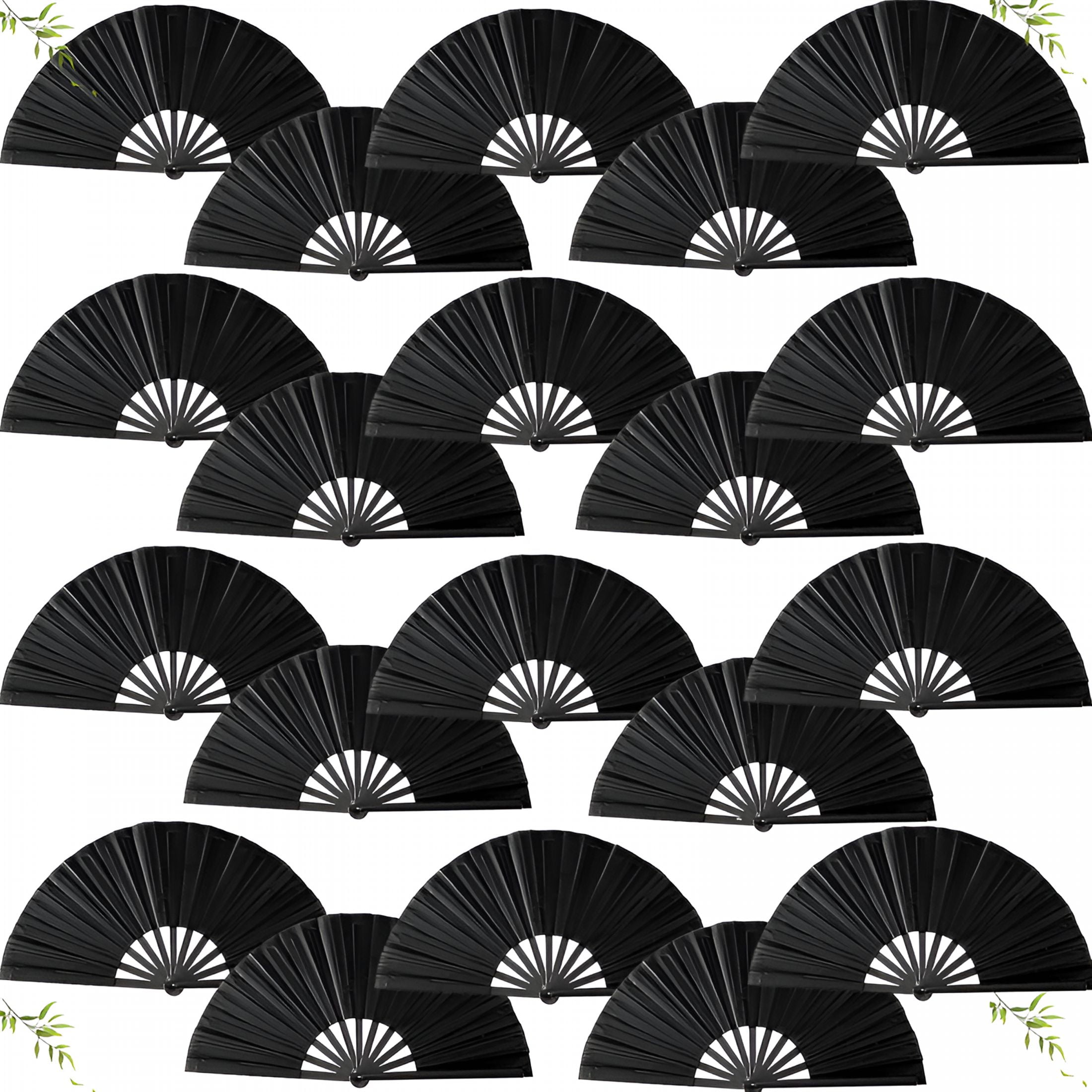 ACDANC 20 Pcs Hand Fans for Line Dancing,Chinese Kung Fu Tai Chi Hand ...