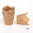 ACDANC 200 Count Tulip Cupcake Liners - Standard Size Natural Non-Stick ...