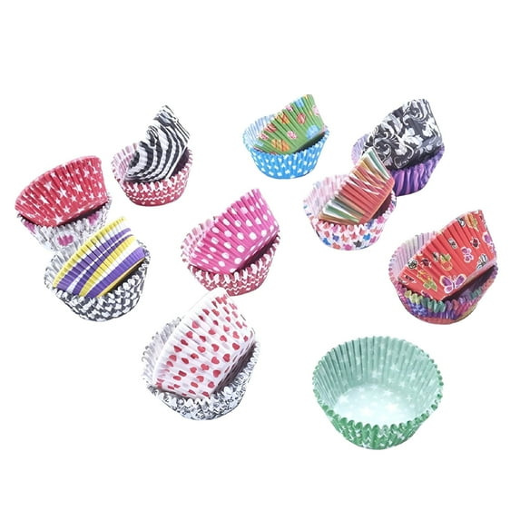 ACDANC 200Pcs Paper Muffin Cup Liner Cake Cupcake Baking Wrapper ...
