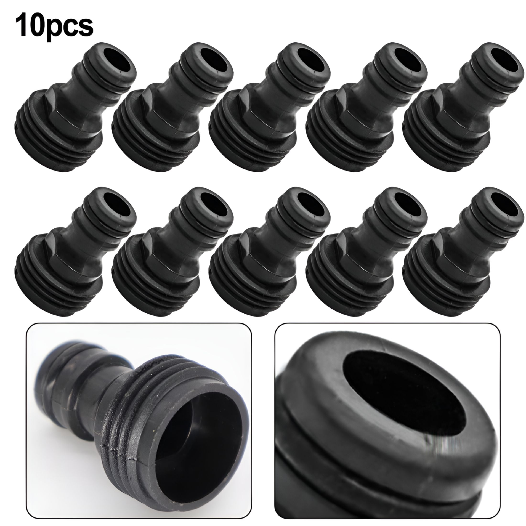 ACDANC 2026 New 10 Pack Plastic Garden Hose Quick Connect Fittings Male ...