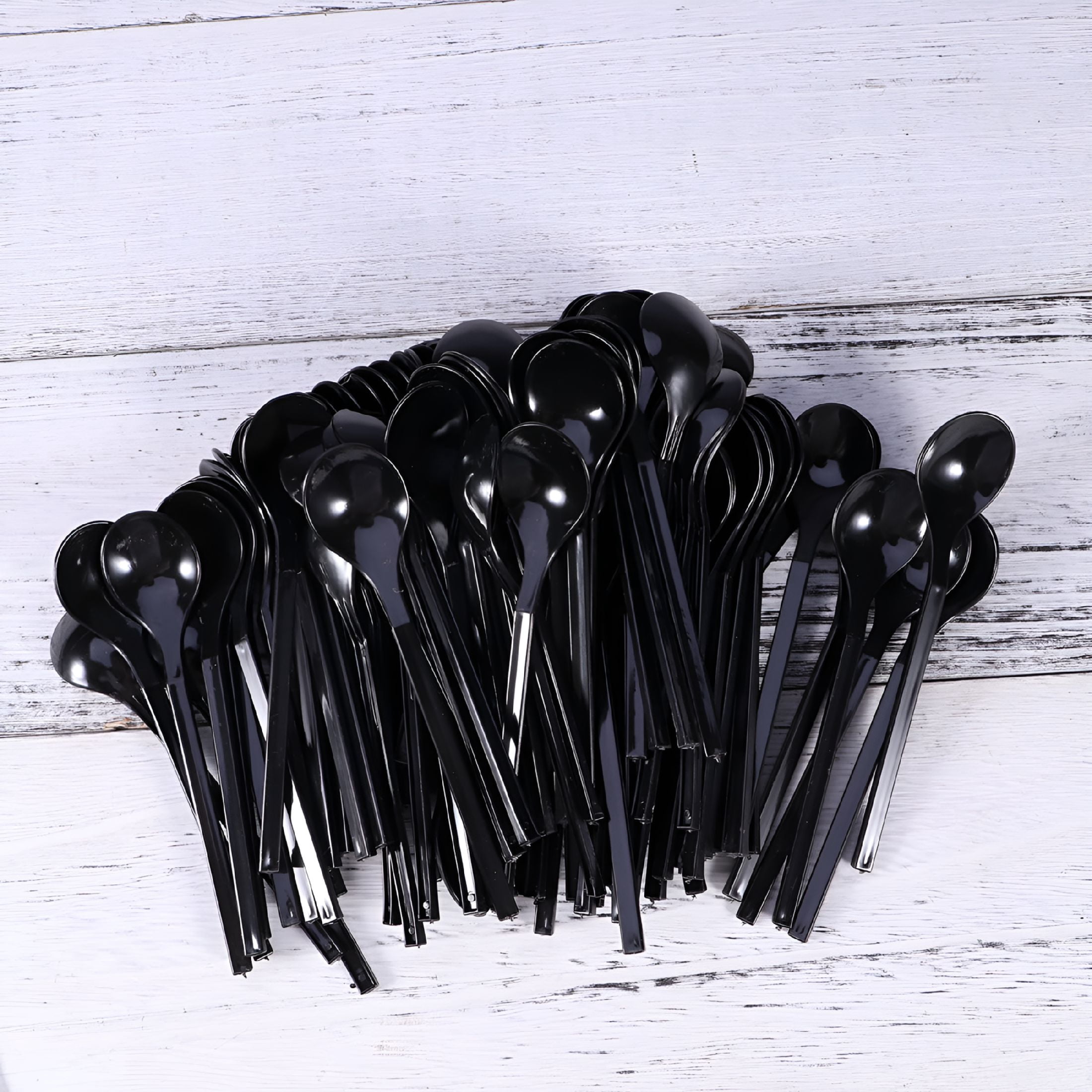 ACDANC 2026 New 100Pcs Thick Plastic Spoons Disposable Individually ...