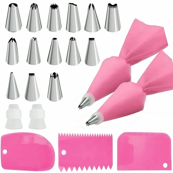 ACDANC 2026 New 100Pcs Tips Set 2 Dri Fit Reusable Silicone Bag with 14 ...