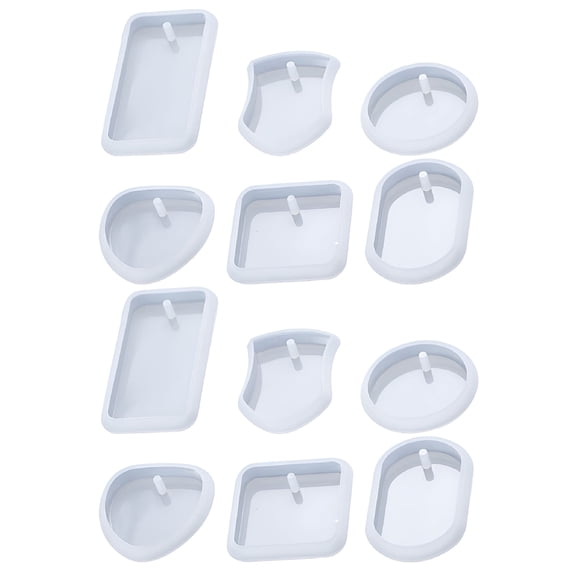 ACDANC 2026 New 12Pcs Silicone Epoxy Resin Molds for Resin Charm Making ...