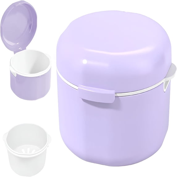 ACDANC 2026 New 1Pc/2Pcs Denture Bath Case,Retainer Case with Strainer ...