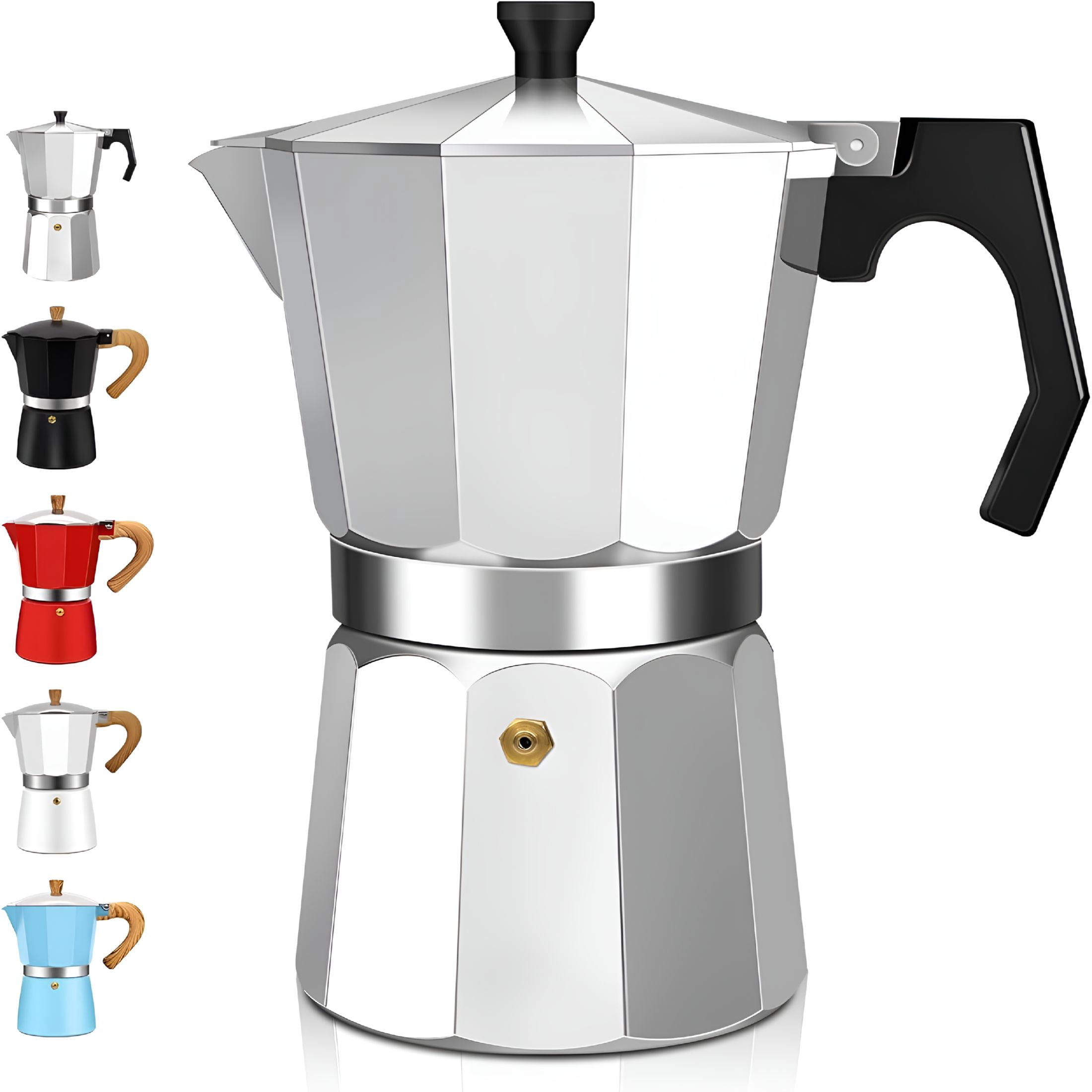 ACDANC 2026 New 2 Cup Aluminum Espresso Stovetop Moka Pot Coffee Maker ...