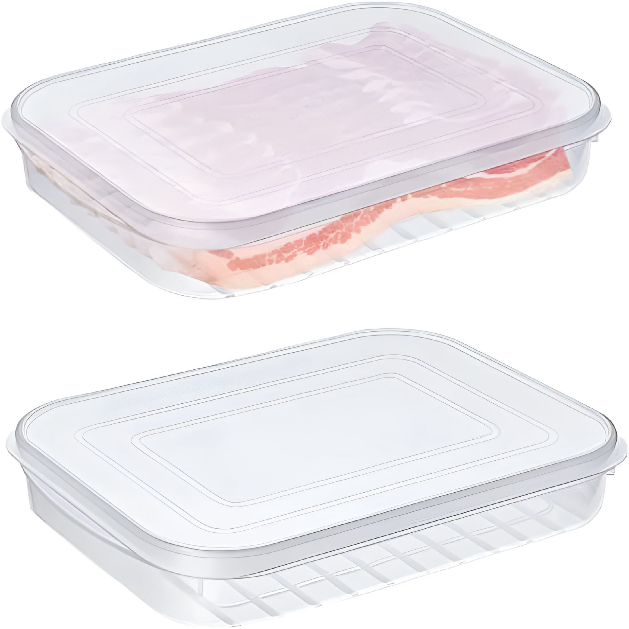 ACDANC 2026 New 2 Pack Bacon Keeper,Bacon Storage Containers,Lunch Meat ...