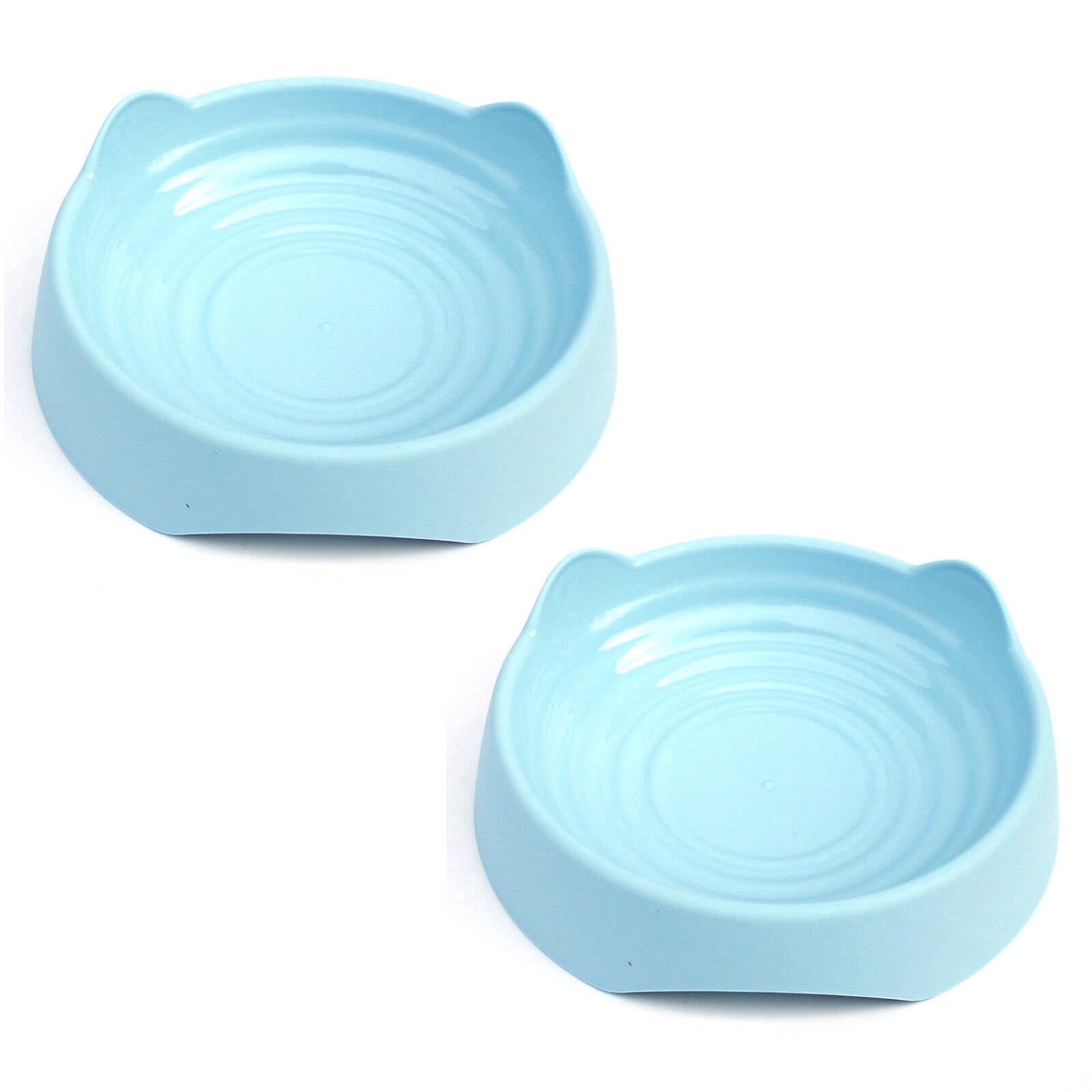 ACDANC 2026 New 2 Pcs Cat Food Bowl Cat Ear Cat Bowls Whisker Friendly ...