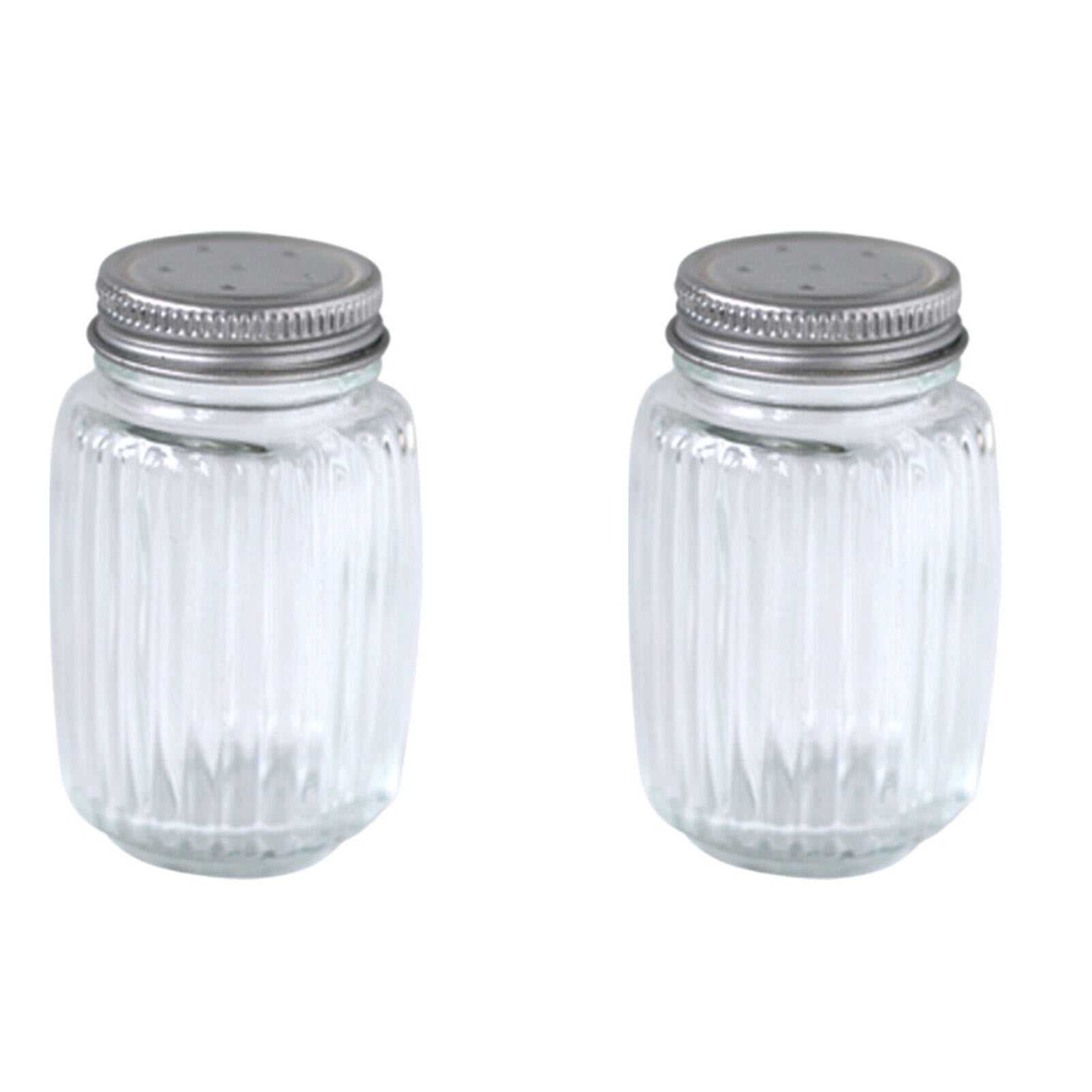 ACDANC 2026 New 2 Pcs Salt and Pepper Shakers Thick Glass Salt and ...
