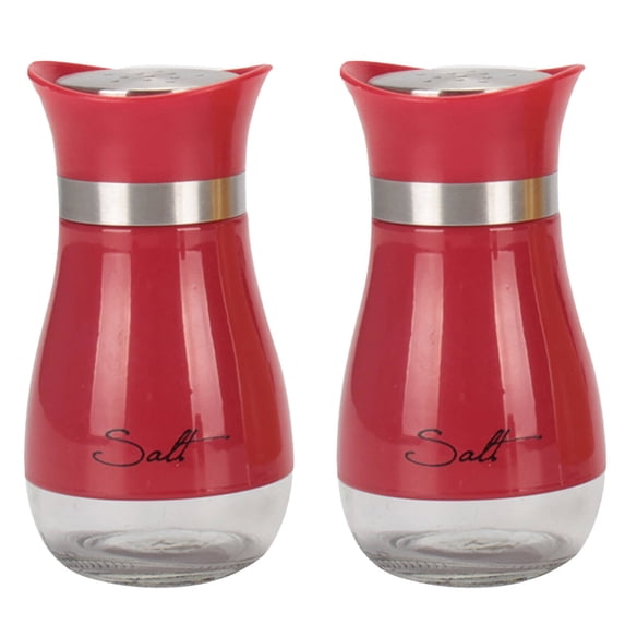 ACDANC 2026 New 2 Pcs Salt and Pepper Shakers,Transparent Glass Base ...