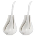 ACDANC 2026 New 2 Sets Ceramic Ladle Soup Spoon Ladle Spoons Heavy Duty ...