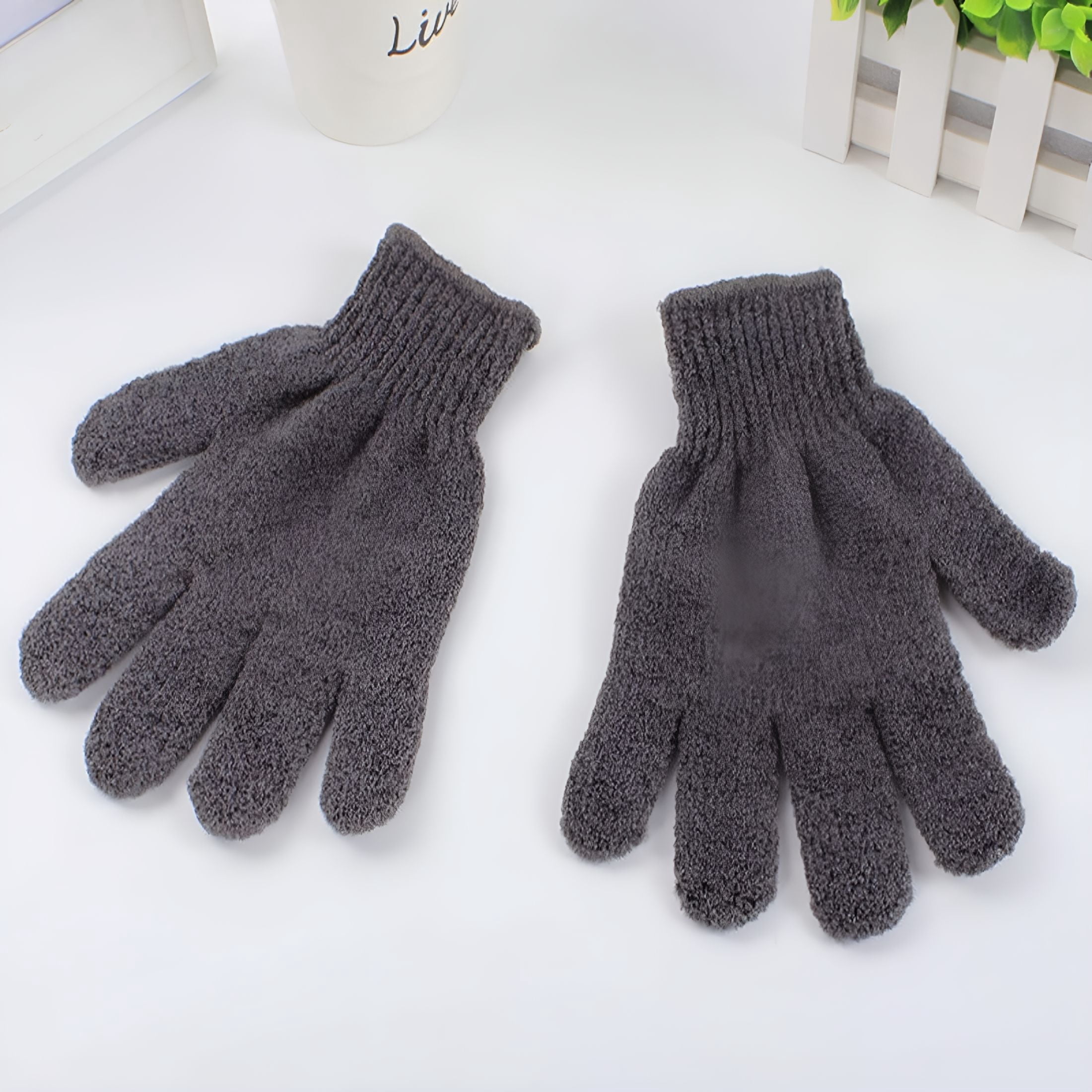 ACDANC 2026 New 2 X Bamboo Charcoal Exfoliating Gloves Bath Shower Spa ...