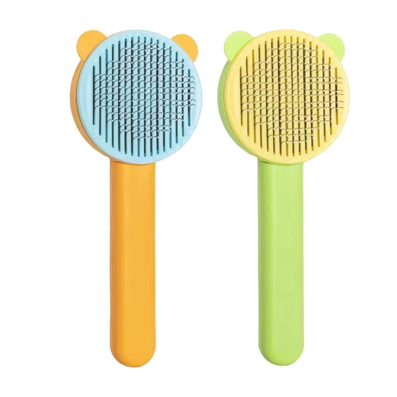 ACDANC 2026 New 2Pcs Cat Brush Ergonomic Cat Brush for Shedding Rounded ...