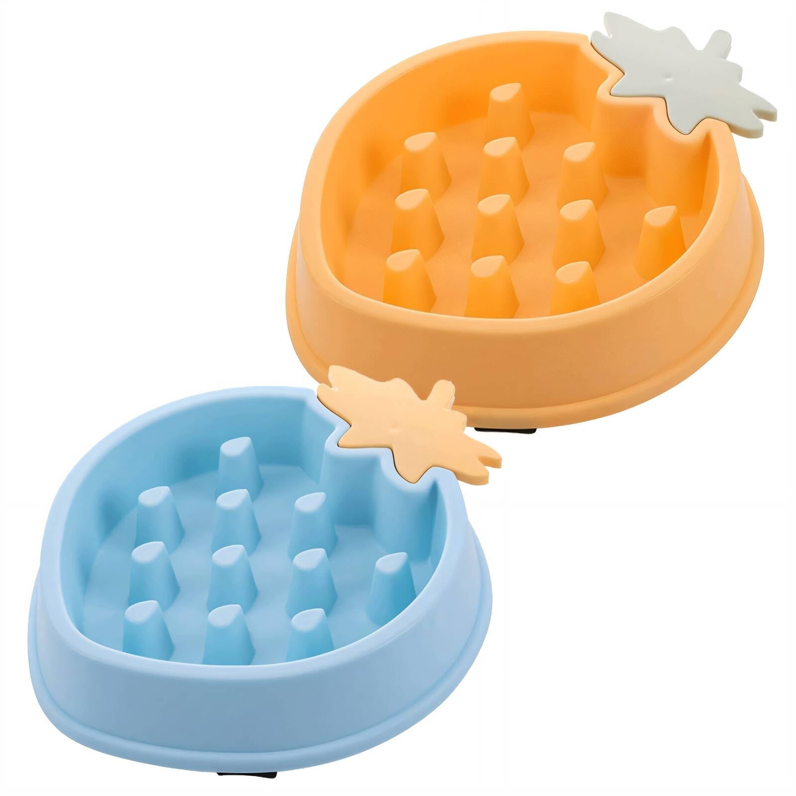 ACDANC 2026 New 2Pcs Cat Food Bowl Maze-Like Design Cat Bowls Slow ...