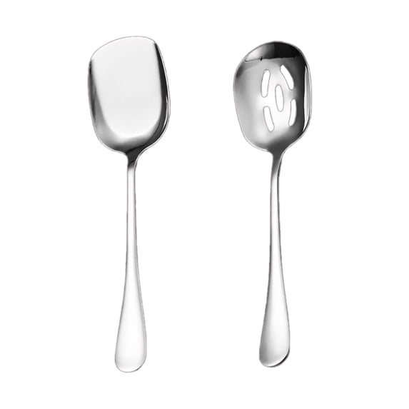 ACDANC 2026 New 2Pcs Large Serving Spoon Seamless Design Slotted Spoon ...