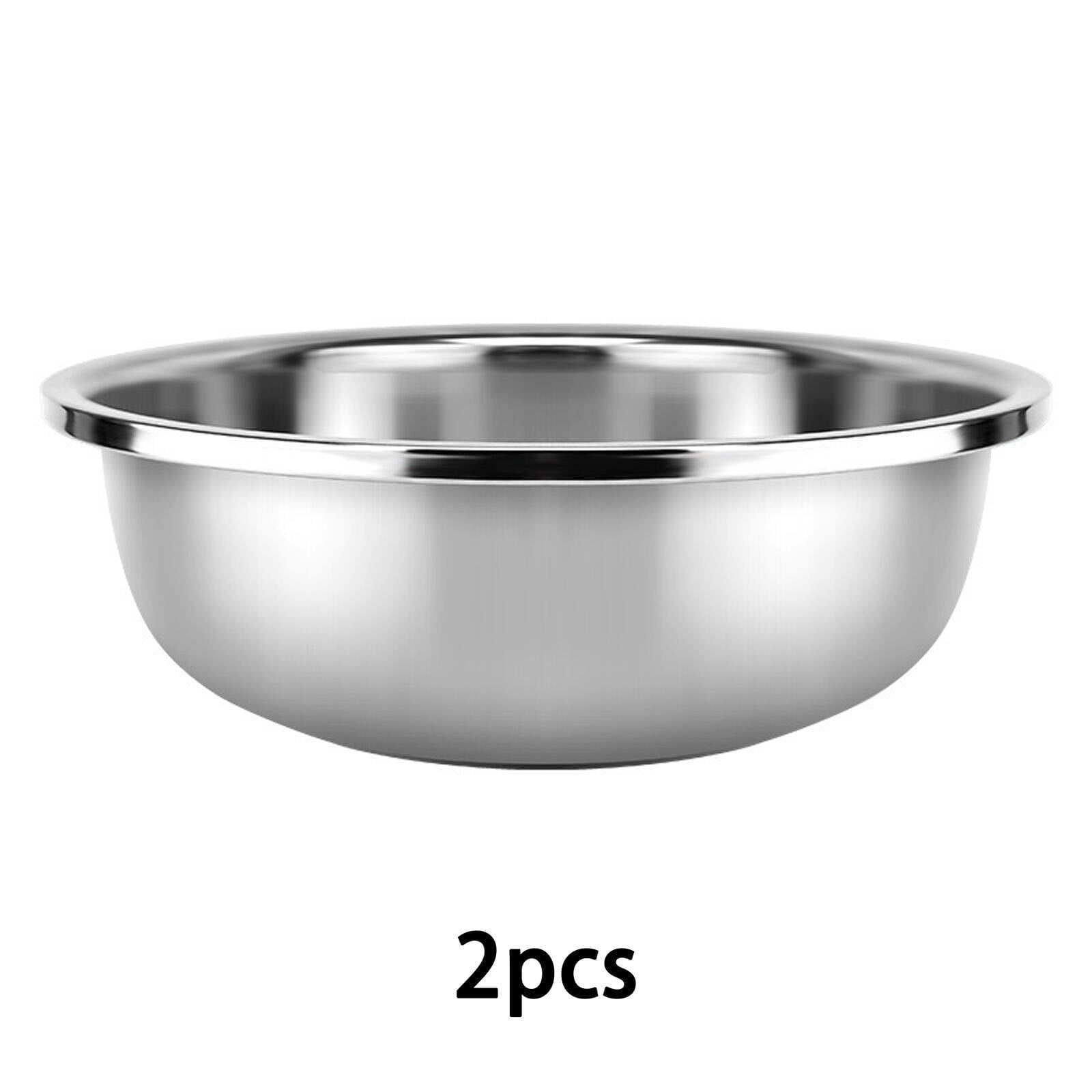 ACDANC 2026 New 2Pcs Stainless Steel Bowl Curled Edge Design Mixing ...