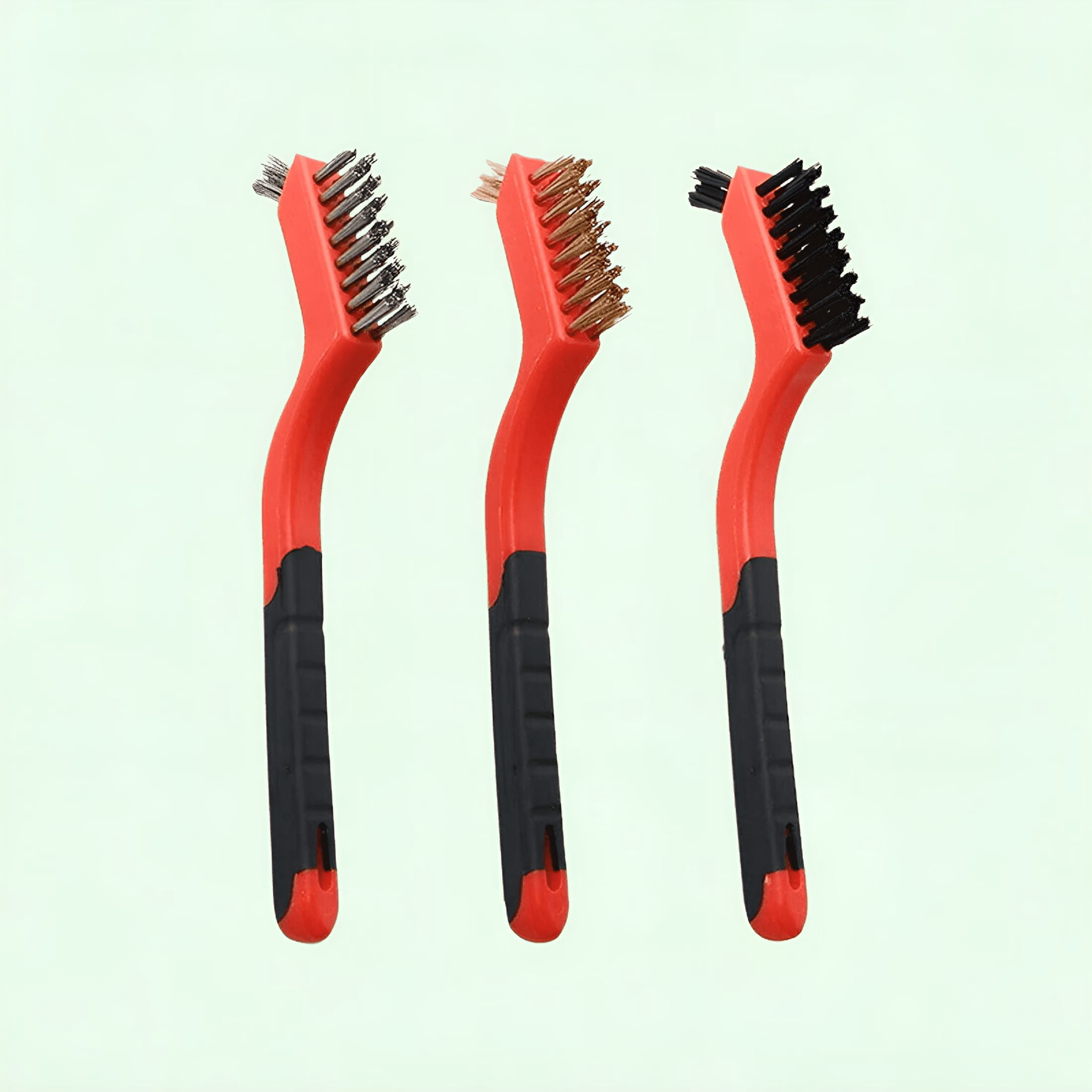 ACDANC 2026 New 3-Piece Wire Brush Set,Brass Nylon Stainless Steel ...