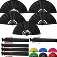 ACDANC 2026 New 3 Set Large Folding Hand Fan,Line Dance Popping Fan ...