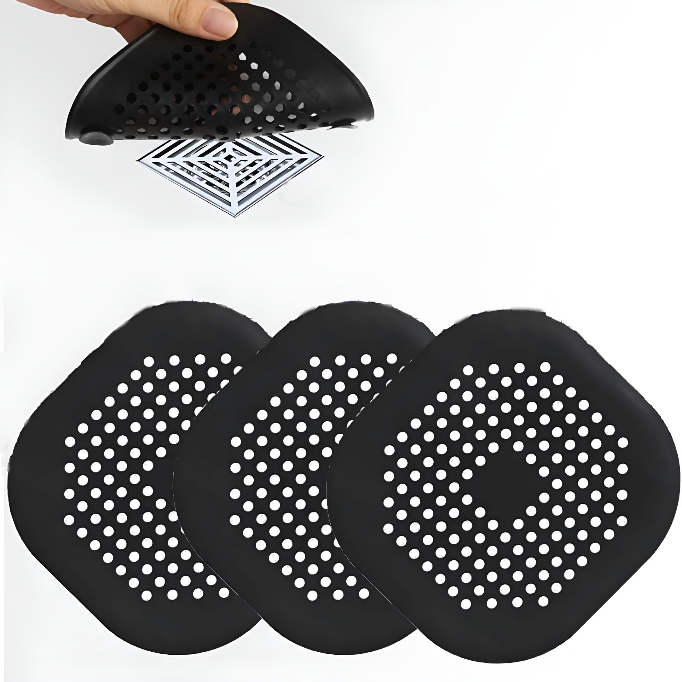 ACDANC 2026 New 3Pcs Shower Drain Hair Catcher,Bathtub Stopper,Home ...
