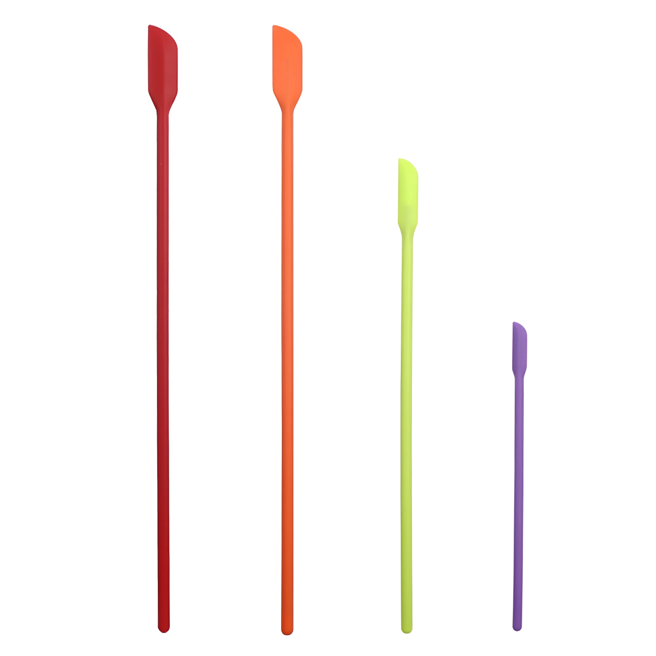 ACDANC 2026 New 4 Pcs/Set Silicone Spatula Soft Flexible Portable Long ...