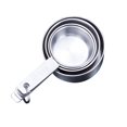 ACDANC 2026 New 4 Piece Stainless Measuring Cup Set with Storage Ring ...
