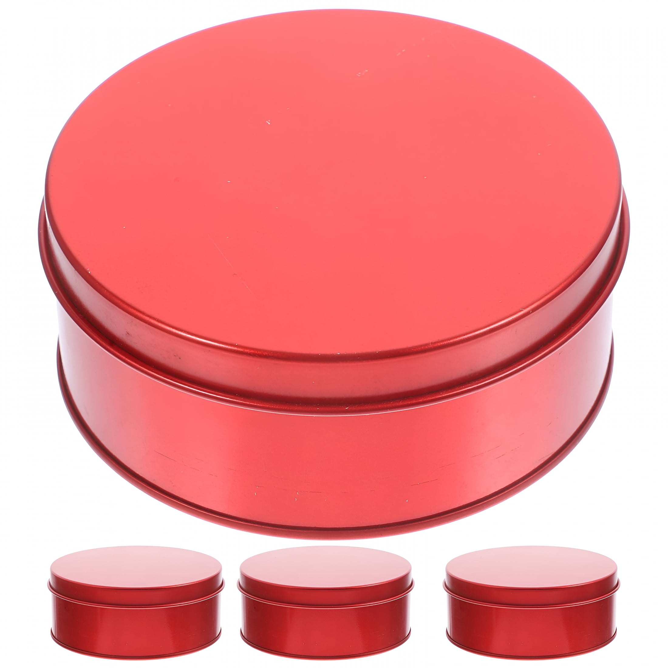 ACDANC 2026 New 4Pcs Cookie Tins with Lids Round Cookie Tins Candy ...