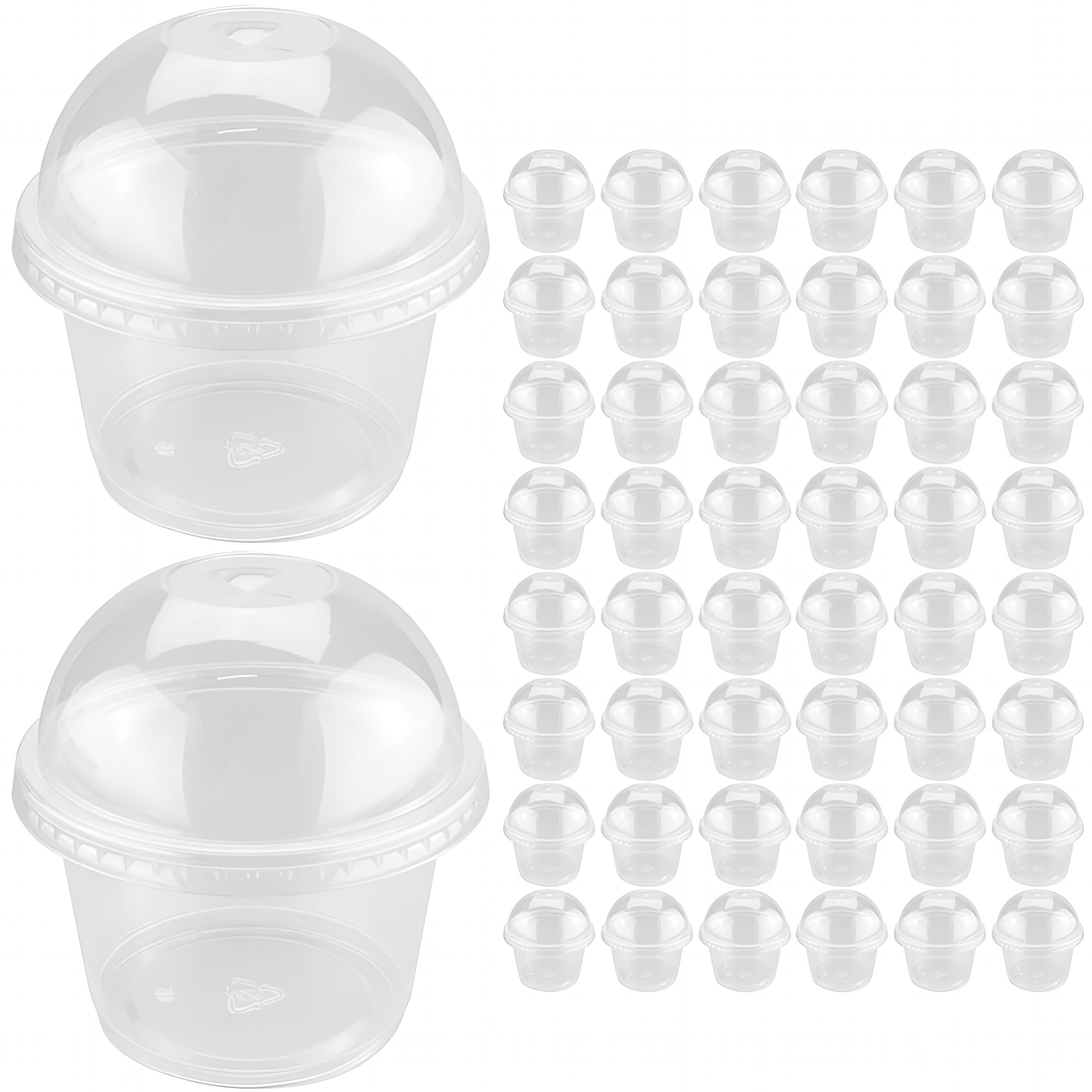 ACDANC 2026 New 50 Pcs Pudding Cups Disposable for Dessert Jelly Soup ...