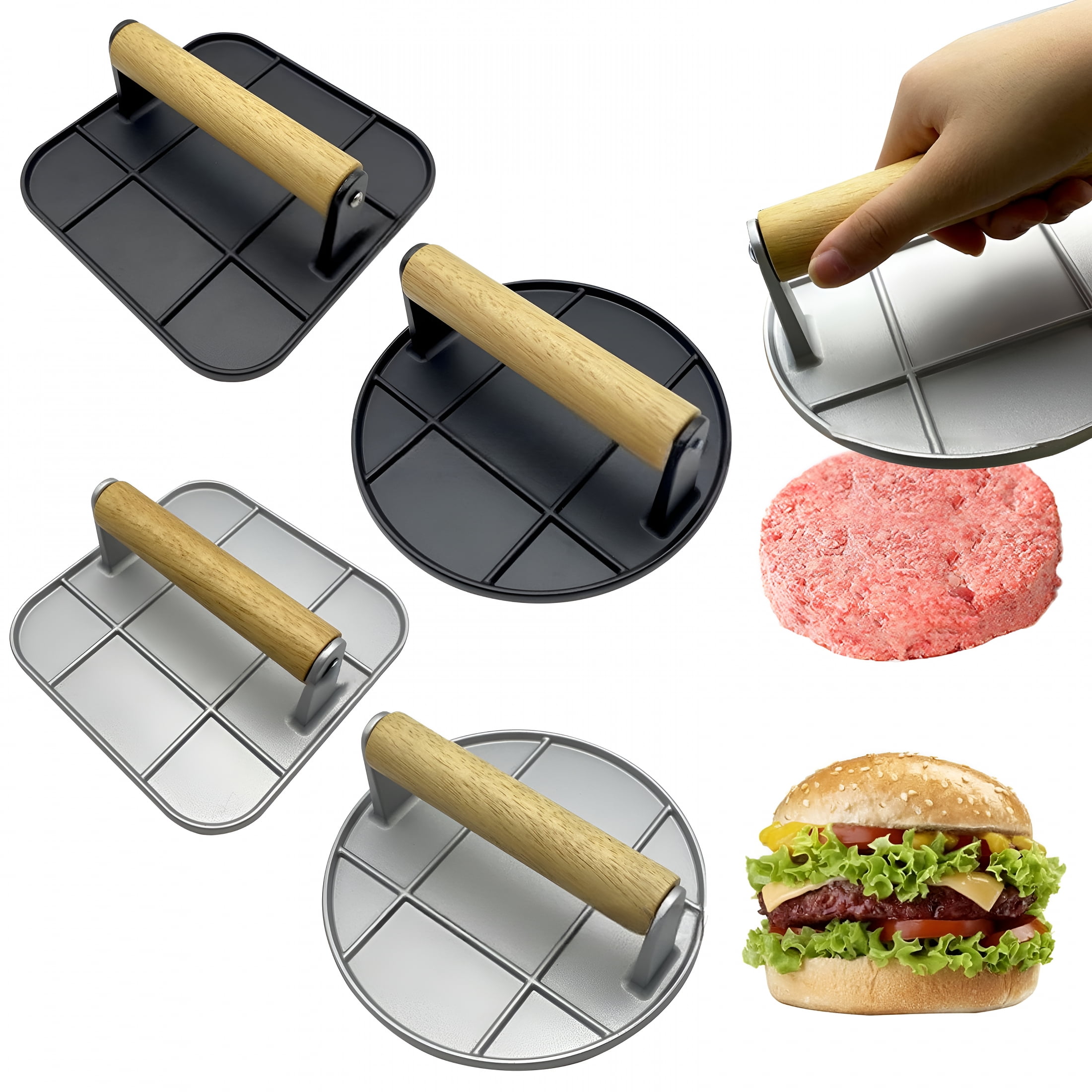 ACDANC 2026 New 6.3In Round Burger Press Grilling Tool for Burgers ...