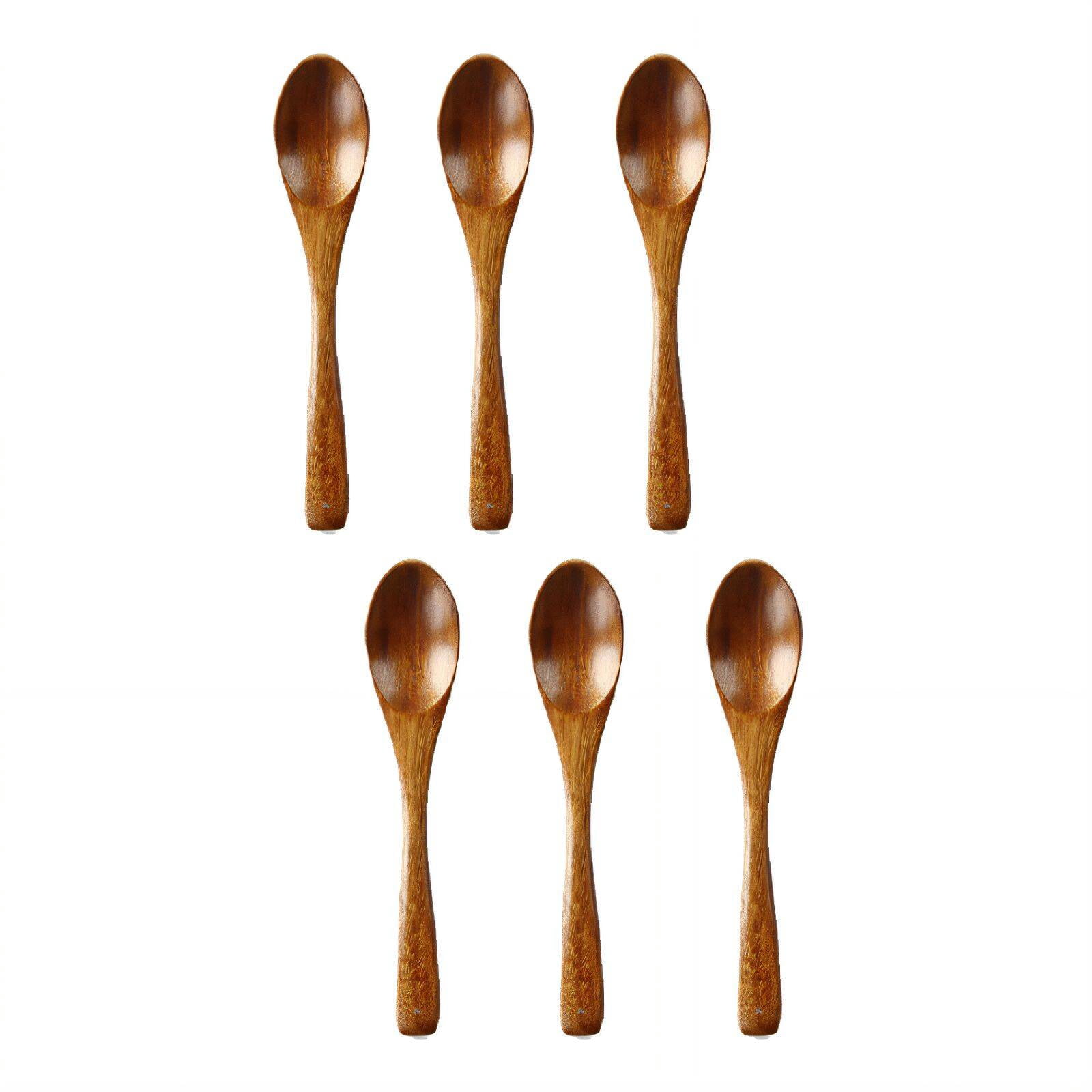 ACDANC 2026 New 6 Pcs Spoons Ergonomic Comfort Cooking Spoon Natural ...