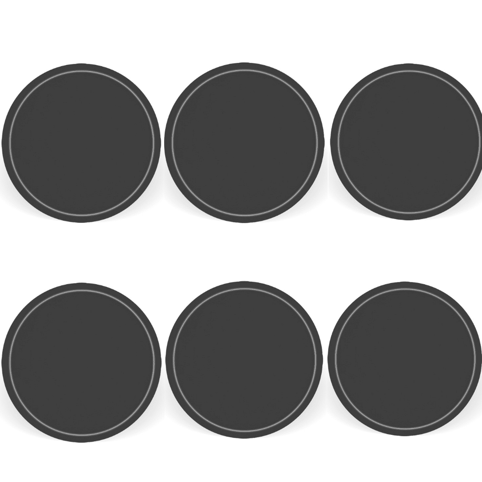ACDANC 2026 New 6Pcs Coasters 7.08 Inch Anti Slip Design Silicone ...