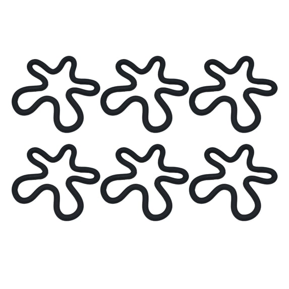 ACDANC 2026 New 6Pcs Coasters Premium Platinum Grade Material Dish Mat ...