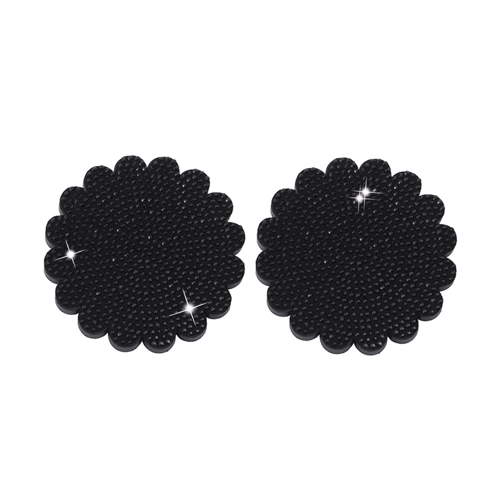 ACDANC 2026 New Car Coasters Chic Rhinestone Encrusted Silicone ...