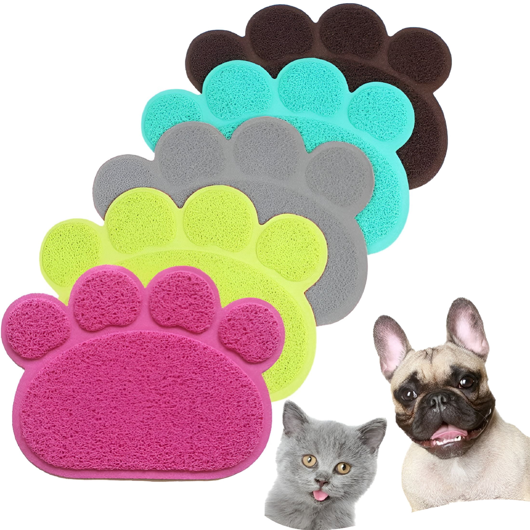 ACDANC 2026 New Cat Dish Bowl Food Water Feeding Placemat, Pvc Non-Slip ...