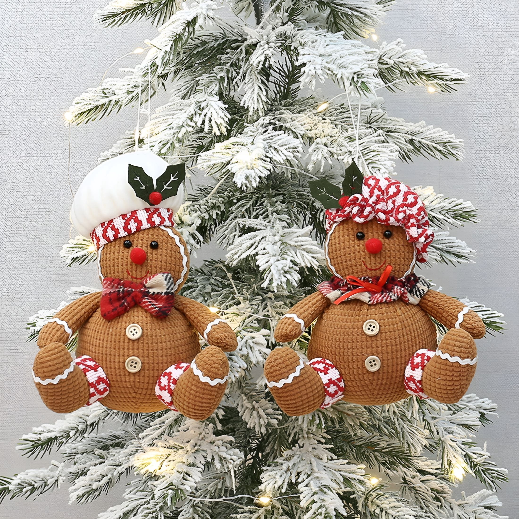 ACDANC 2026 New Christmas Ornament Stuffed Gingerbread Man Plush Doll ...