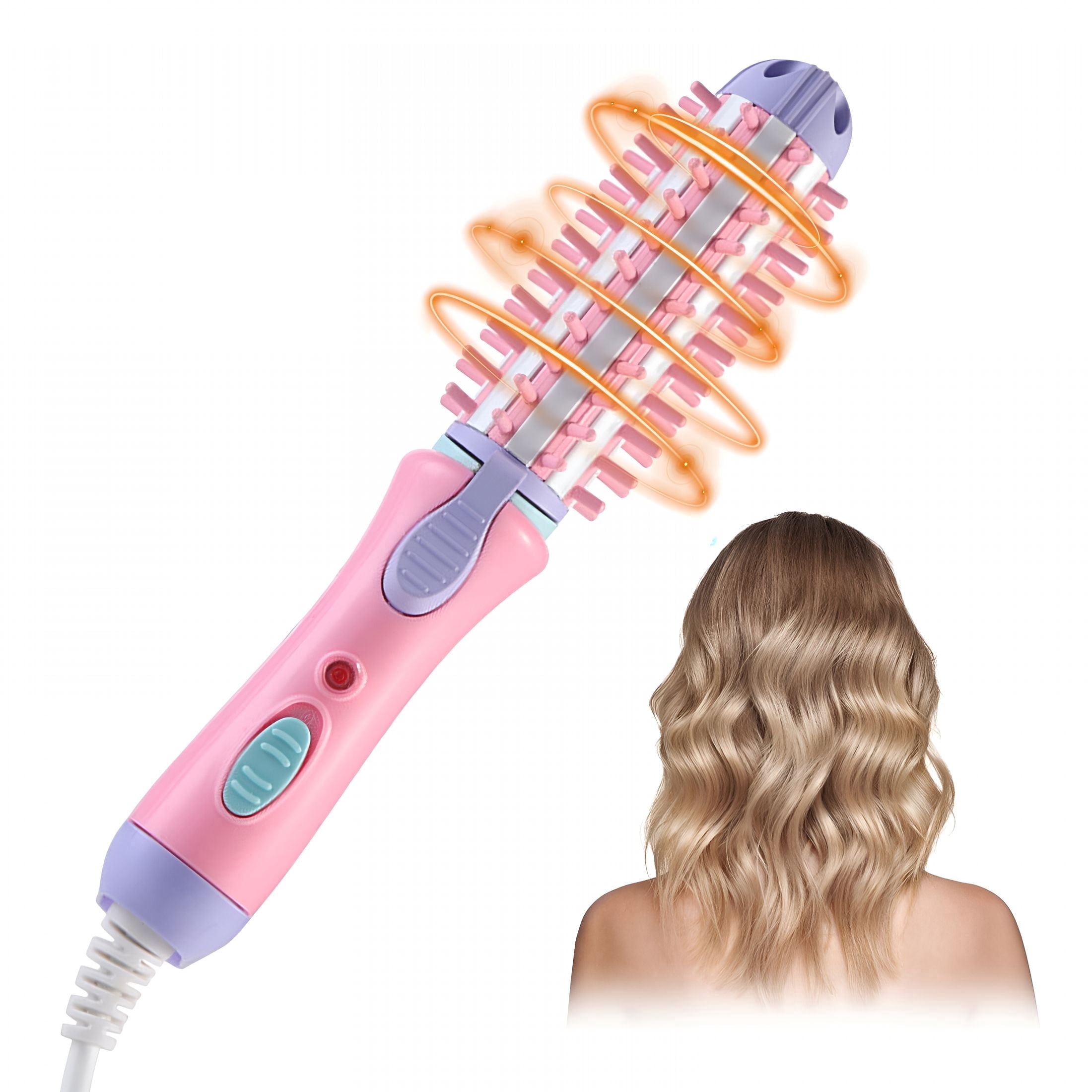 ACDANC 2026 New Curling Mini Curling Brush for Short Hair Anti Scald ...