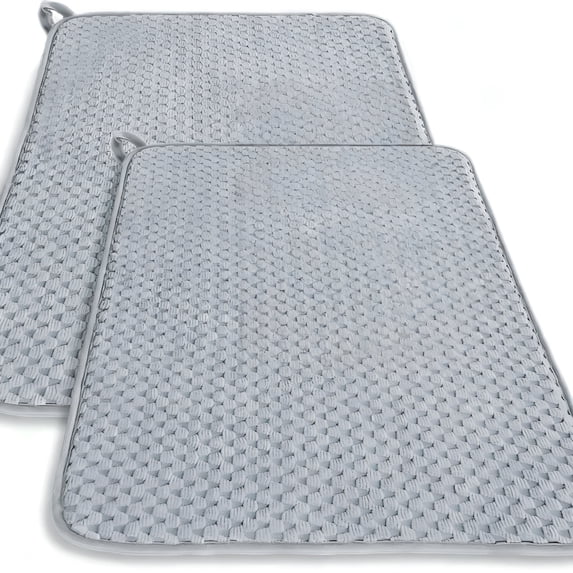 ACDANC 2026 New Dish Drying Mat,2 Packs Large Dish Drying Mat,18X24 ...