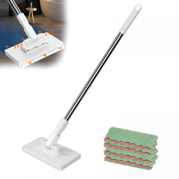ACDANC 2026 New Disposable Dust Mop with 4 Reusable Cloths,Flat Mop ...