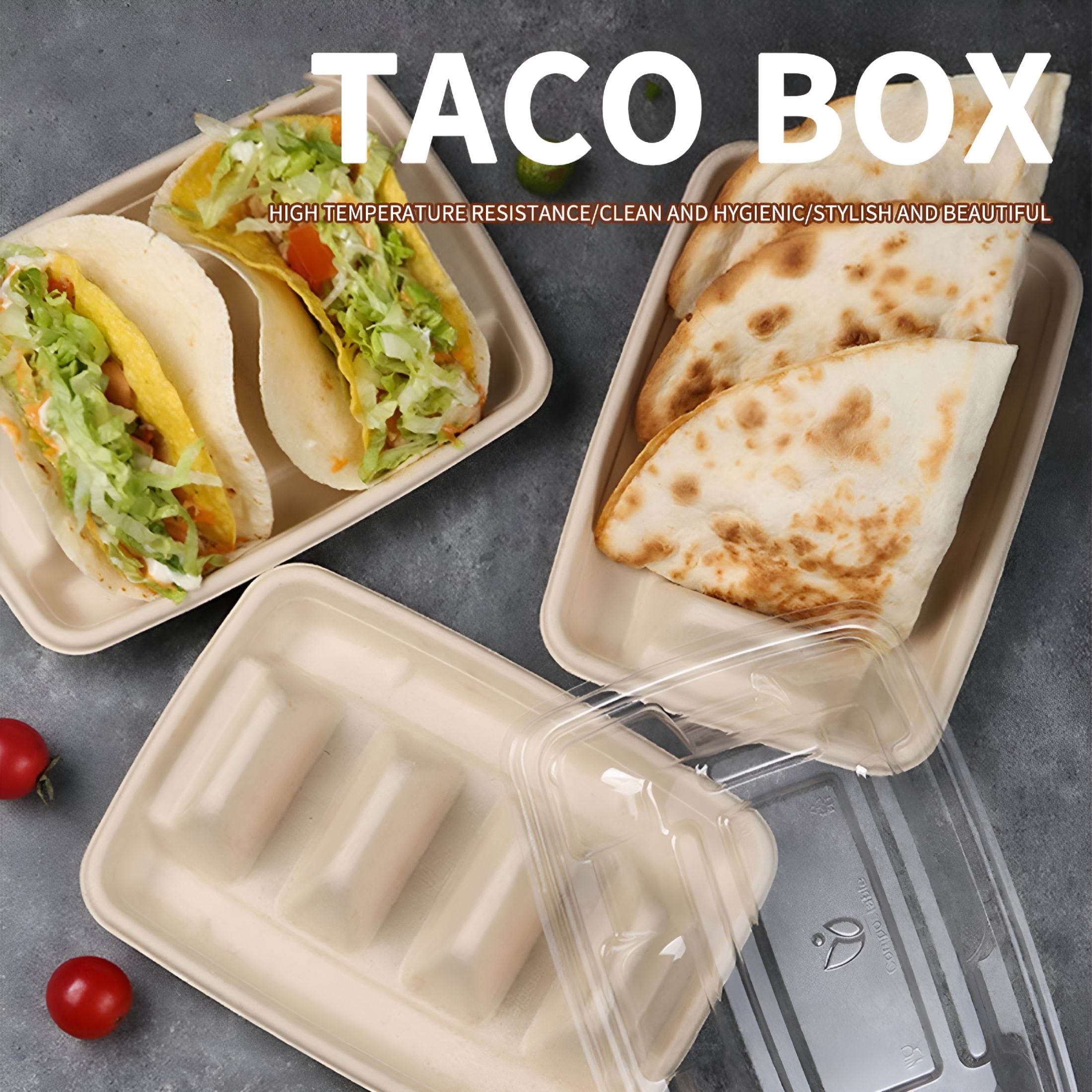 ACDANC 2026 New Disposable Taco Holders Premium Paper Plates for Party ...