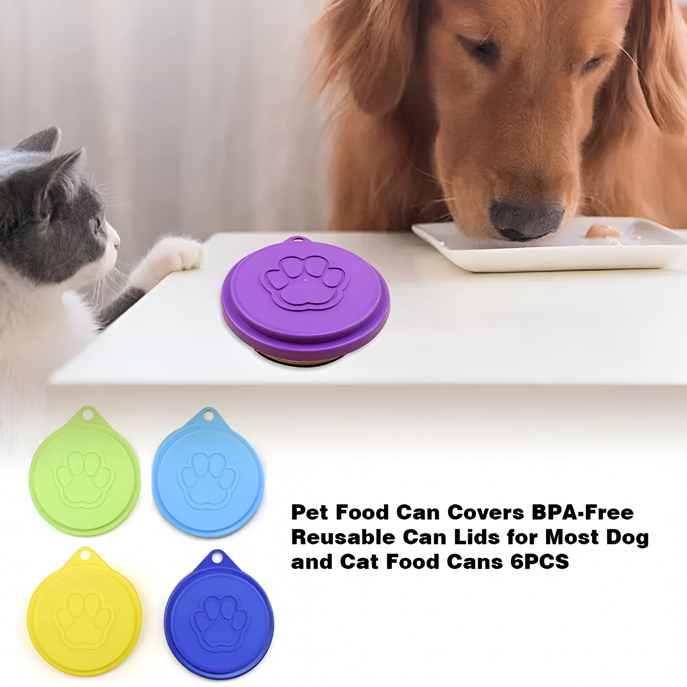 ACDANC 2026 New Dog Food Can Covers Lids | Silicone Dog Food Can Lids ...