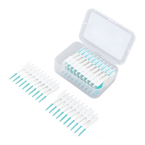 ACDANC 2026 New Floss Toothpick Brush,Silicone Massage 200Pcs Plaque ...