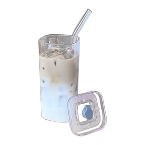Glass Water Bottle Bamboo Lid