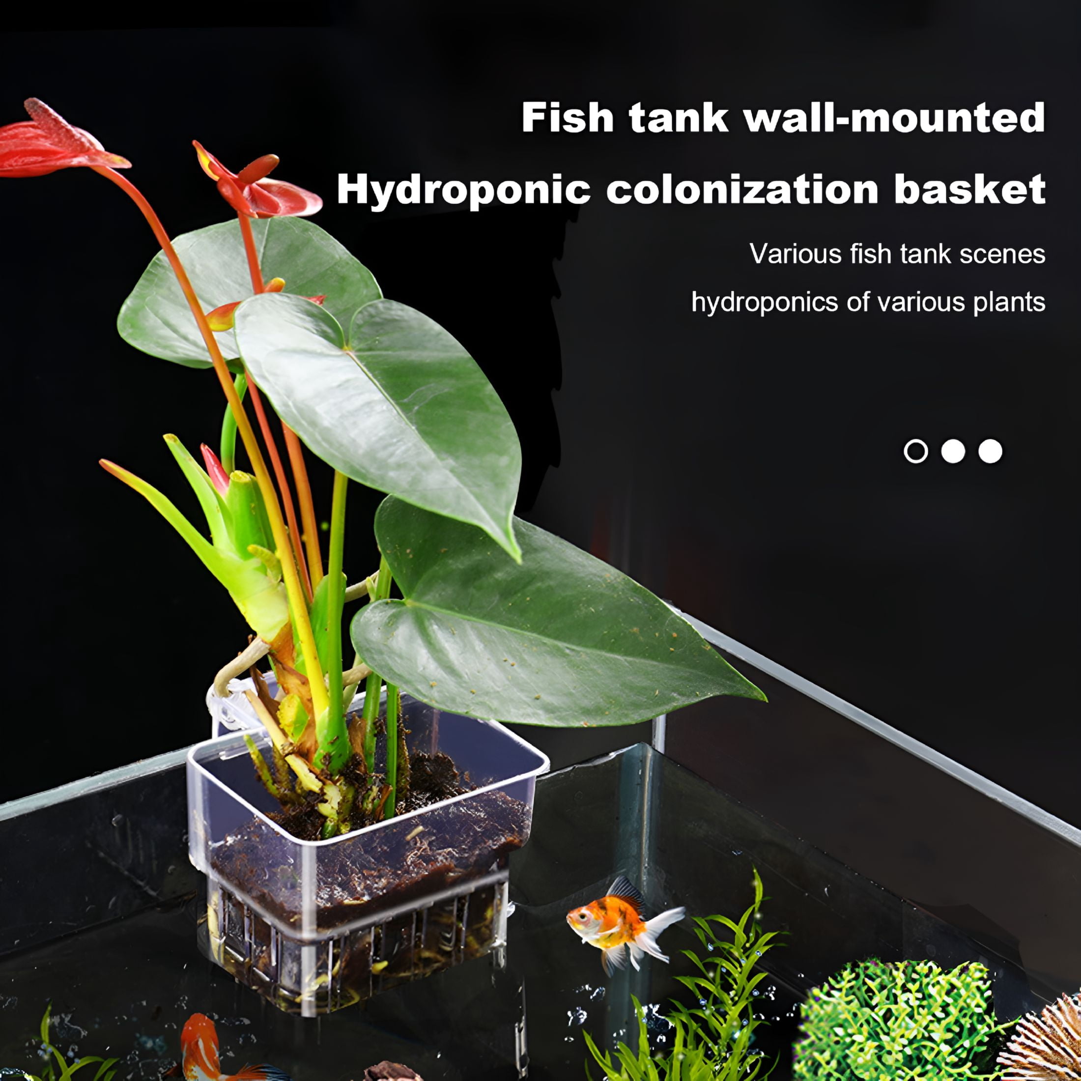 ACDANC 2026 New Hydroponic Planting Basket Hanging Aquatic Plant Holder ...