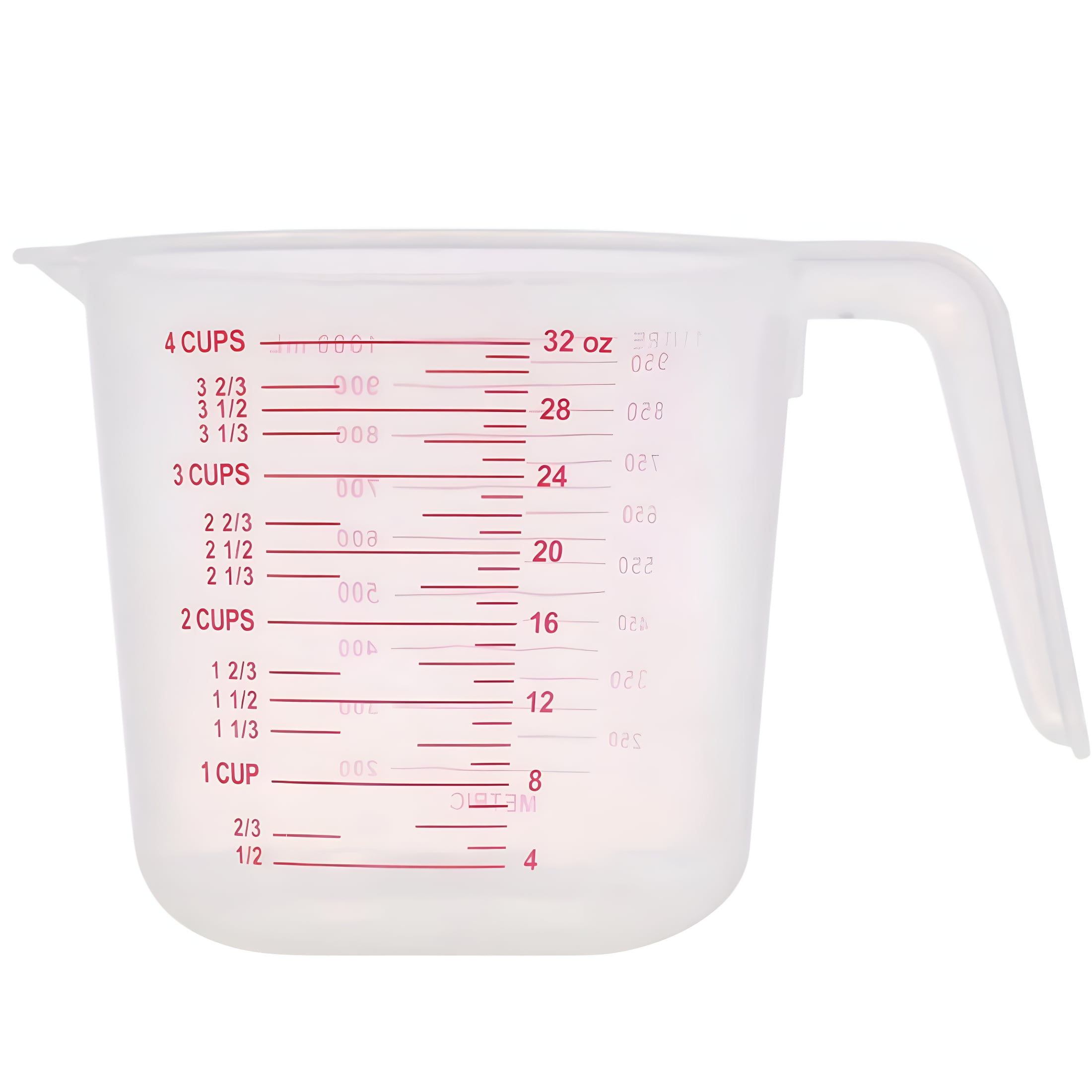 ACDANC 2026 New Large 4-Cup Capacity Clear Plastic Measuring Cup ...